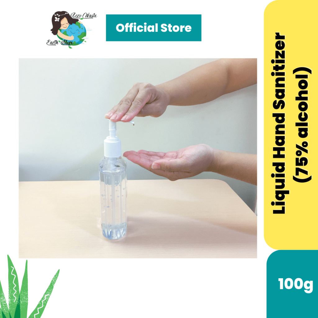 Liquid Hand Sanitizer 75% Alcohol Refill 100g - Zero Waste Earth Store